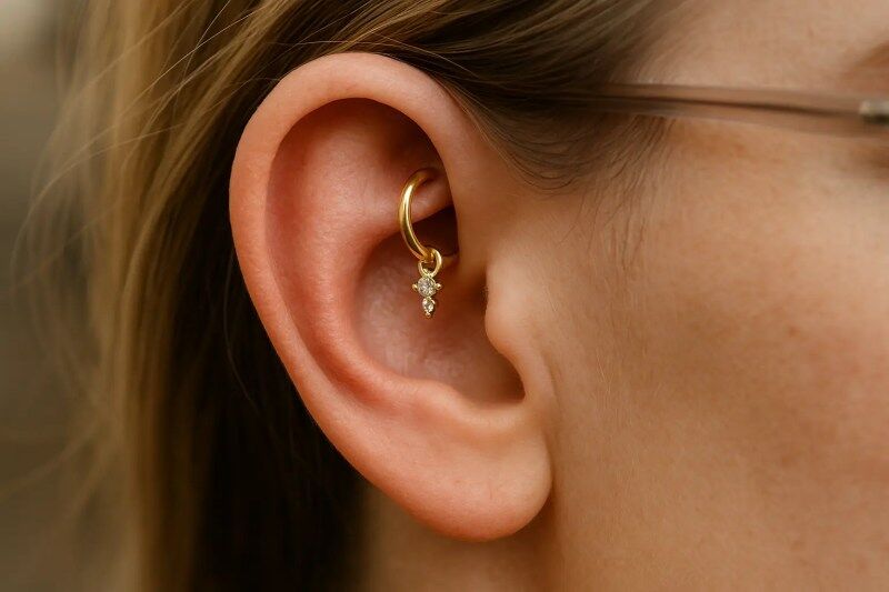 Rook Piercing Guide: Pain, Healing, Aftercare, and Jewelry Choices